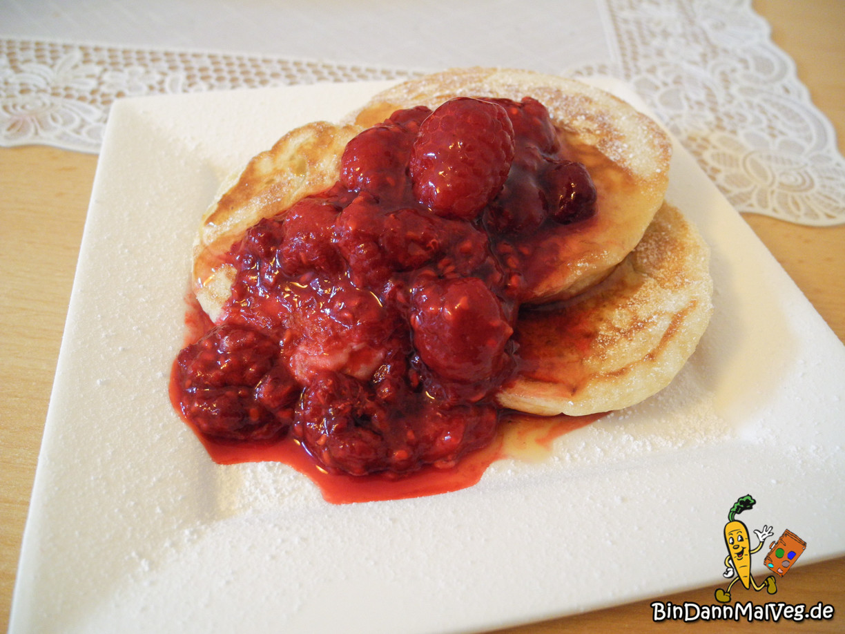 Lívance - Tschechische Pfannkuchen (vegan) - Bin Dann Mal Veg